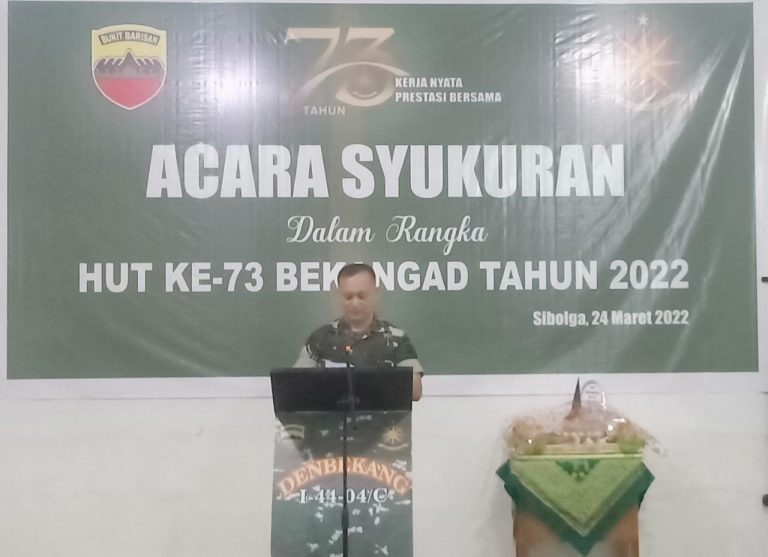 Denbekang Sibolga Gelar Syukuran HUT ke-73 Bekangad Tahun 2022 – News ...
